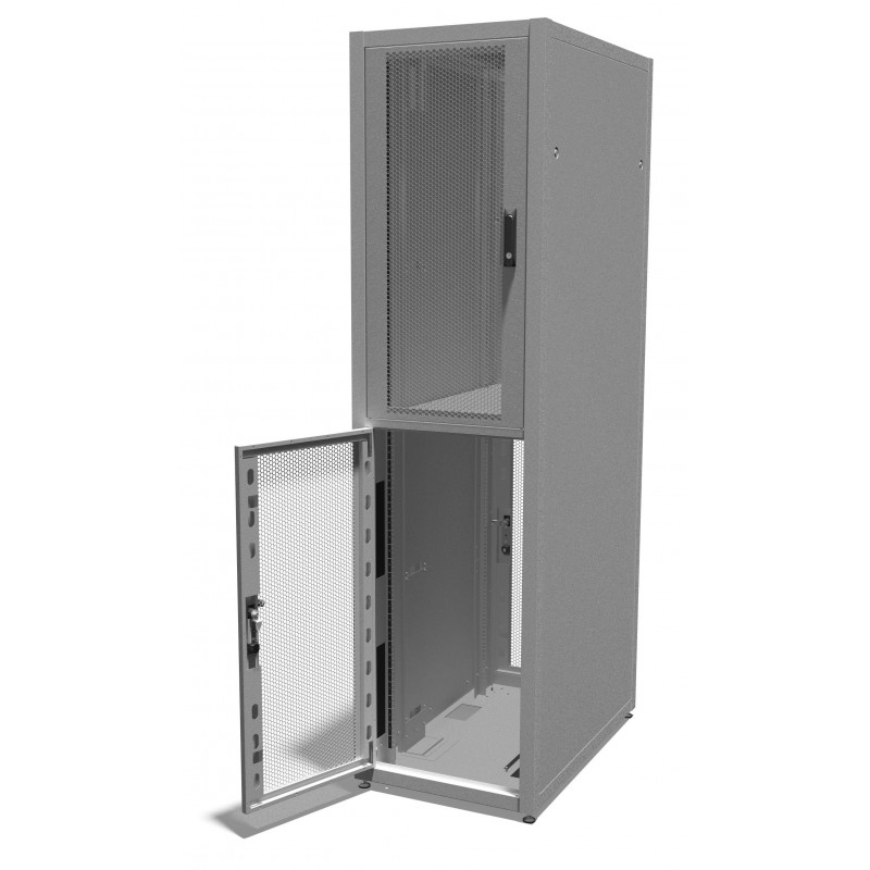 2 Compartment 47u Co-Location Server Cabinet for Data Centres - Each ...