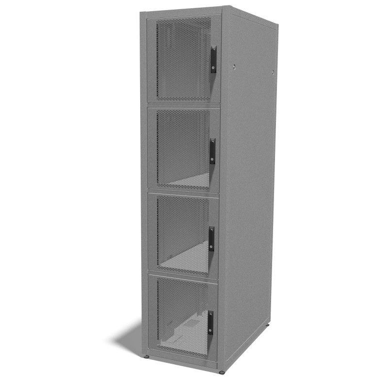 4 Compartment 42u Co-Location Server Cabinet for Data Centres - Each ...