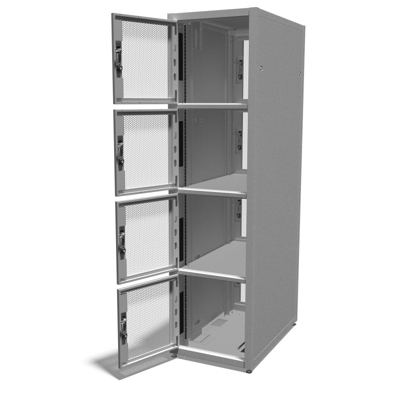 4 Compartment 42u Co-Location Server Cabinet for Data Centres - Each ...