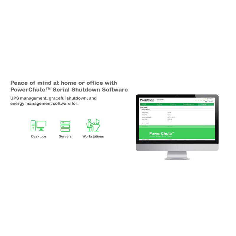 APC Back-UPS, 500VA/300W, Tower, 230V, 4x IEC C13 Outlets , User ...