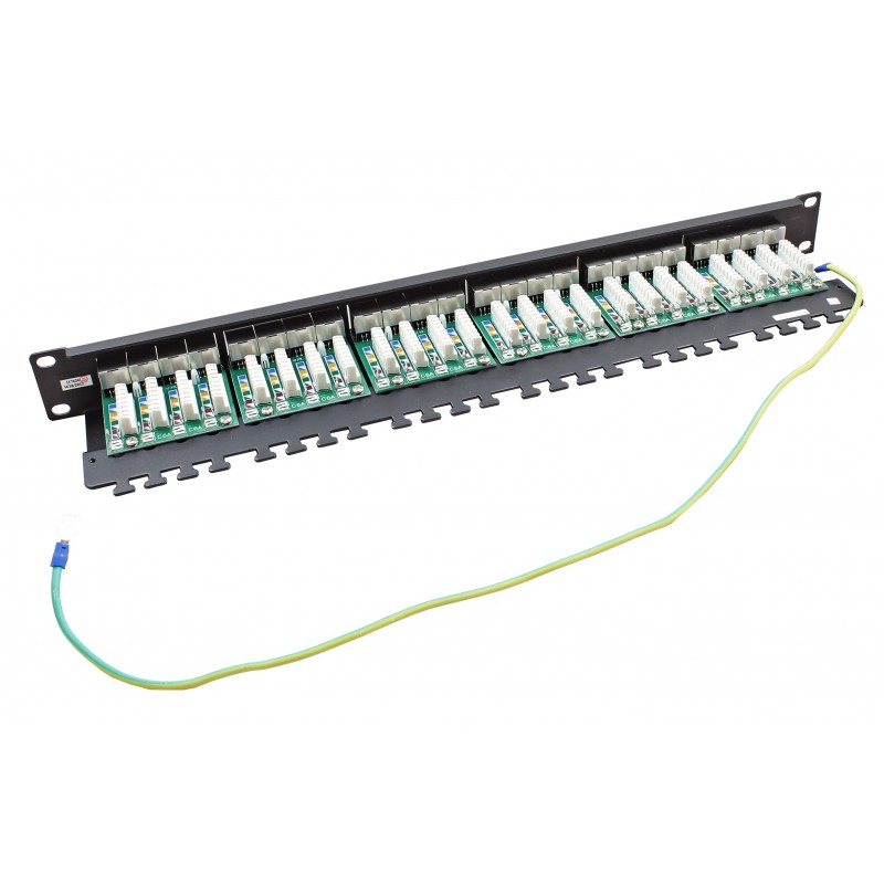 24 Port Shielded Cat5e RJ45 Patch Panel